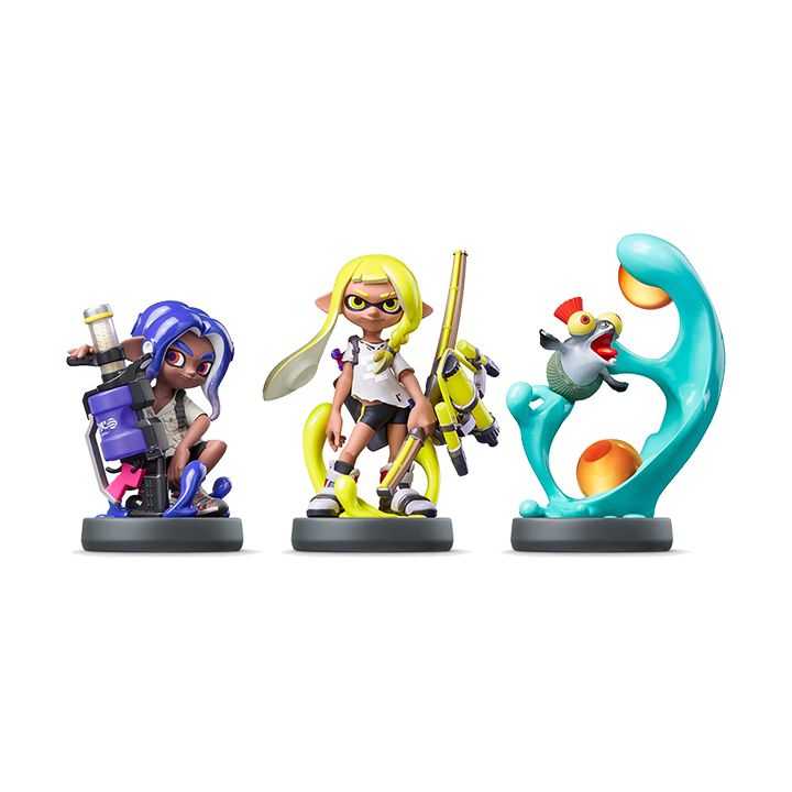 NINTENDO Amiibo - Triple Set Octoling blue/Inkling yellow/Smallfry (Splatoon)